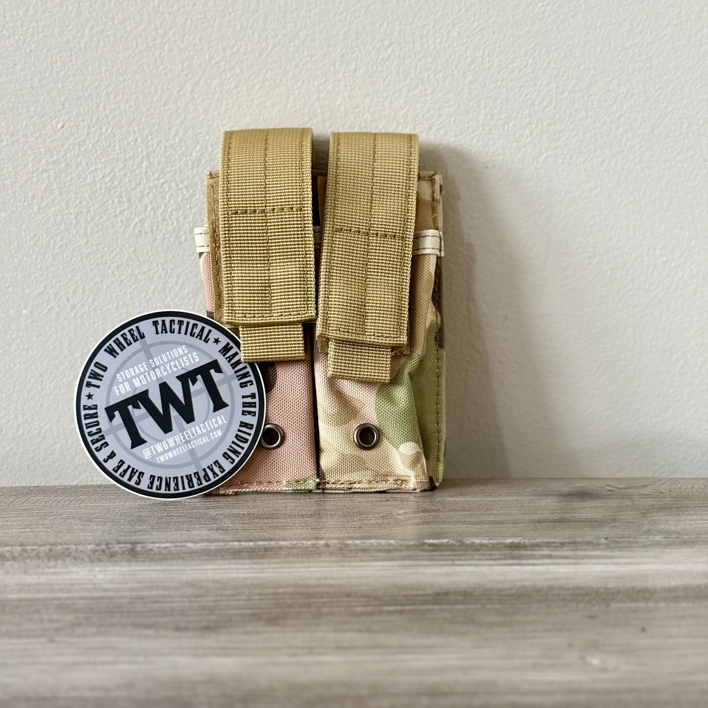 TWT Molle Dual Pistol Magazine Holder – TWO WHEEL TACTICAL